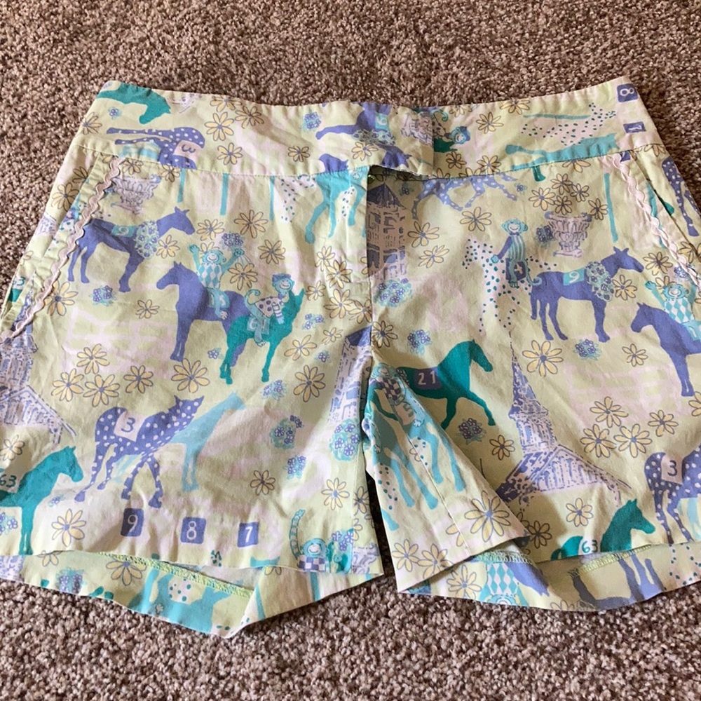 Lilly Pulitzer Low Rider Monkey Derby Shorts - Gem